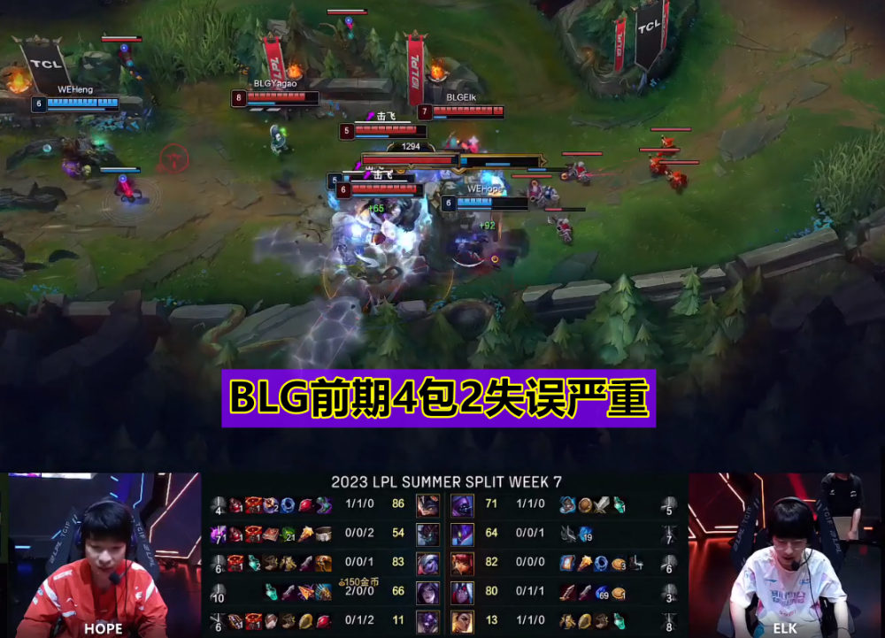BLG2:0轻松碾压WE，15胜1负锁定常规赛第一，EDG迎来排名之战_腾讯新闻
