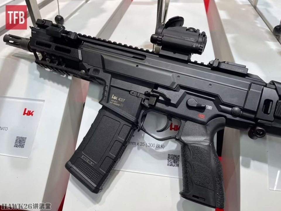 黑克勒科赫HK437步枪 口径.300BLK 瞄准执法部门微声武器需求_腾讯新闻
