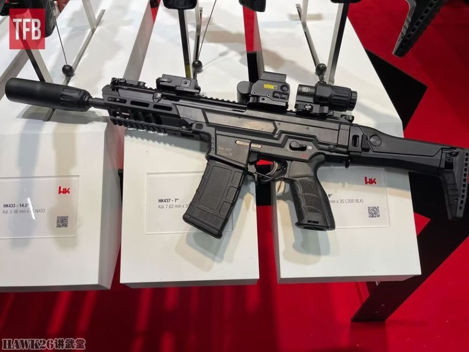 黑克勒科赫HK437步枪 口径.300BLK 瞄准执法部门微声武器需求_腾讯新闻