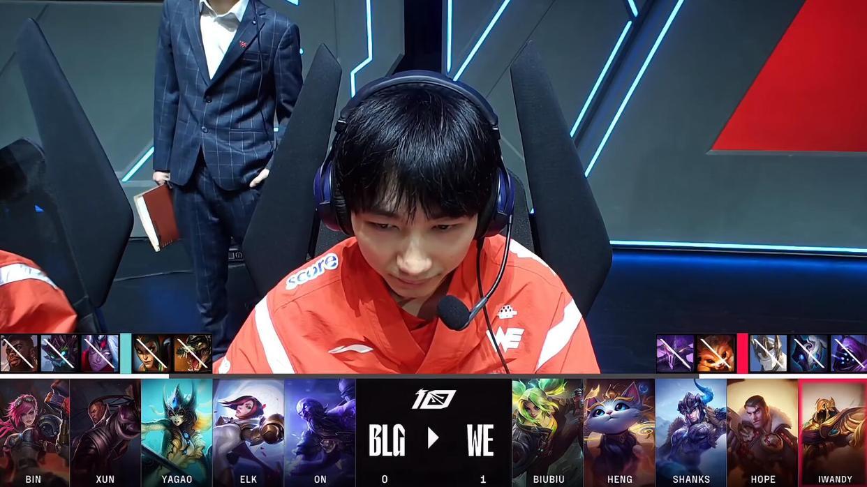 LPL春季赛：Bin压爆BiuBiu团战无功BLG苦战三局爆冷不敌WE