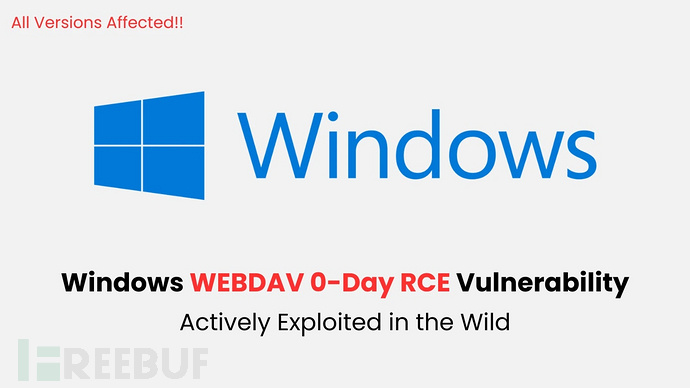Windows WebDAV 零日远程代码执行漏洞遭野外利用_腾讯新闻