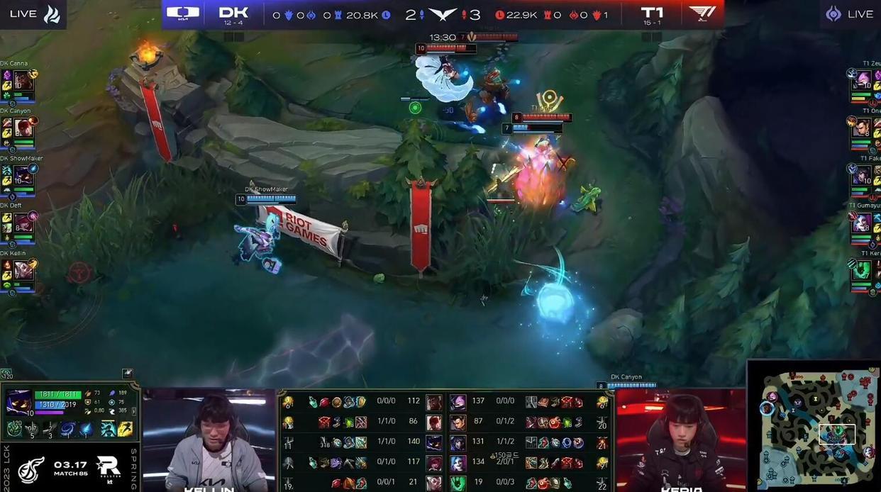 LCK春季赛：K博士第12次POG再创纪录！T1横扫DK轻取12连胜