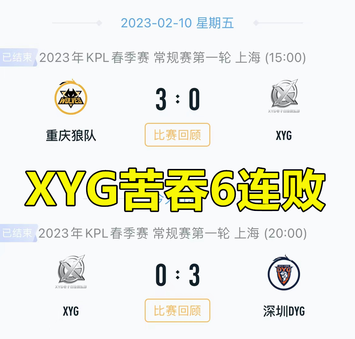 XYG6连败：已半只脚踏入B组，运营、手法全不见了，有可能要回K甲