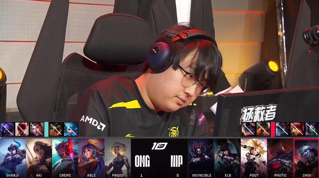 LPL春季赛：4396越看越高！XLB仅3117输出 OMG险胜NIP