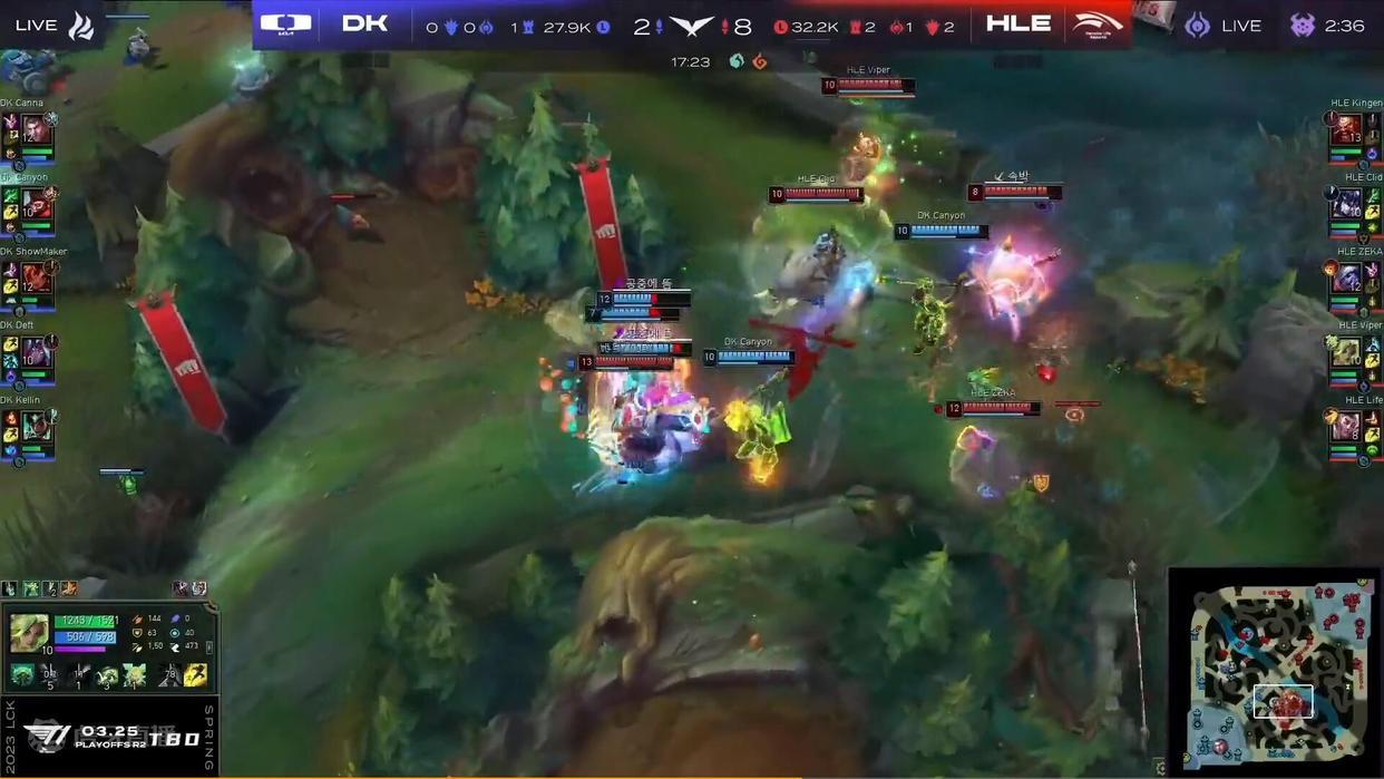 LCK春季后赛：Zeka梦回S赛永恩亚索接连暴打许秀 HLE3比1DK