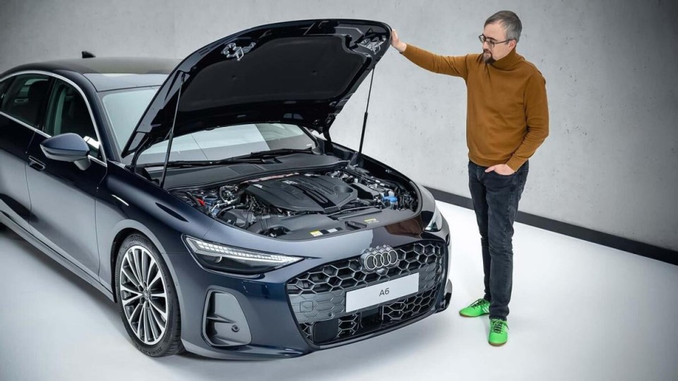 全新一代奥迪A6L曝光，造型运动，配第五代EA888，还能纯电驱动_腾讯新闻
