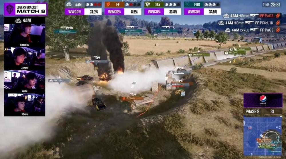 PGS2败者组：4AM逆袭携手17天禄晋级决赛！飘柔DDT正副班长_腾讯新闻