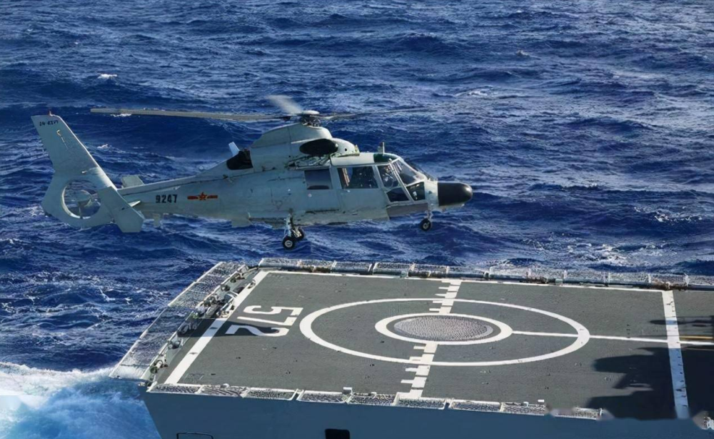 第六批次054A型海试，“馒头炮”取代76毫米炮，能容纳直-20F上舰_腾讯新闻