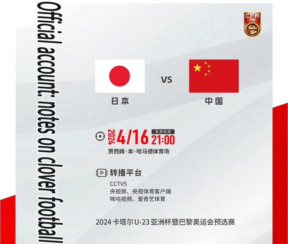 今晚！CCTV5直播U23国足PK日本，多名中超球员出战，能否进军奥运_腾讯新闻