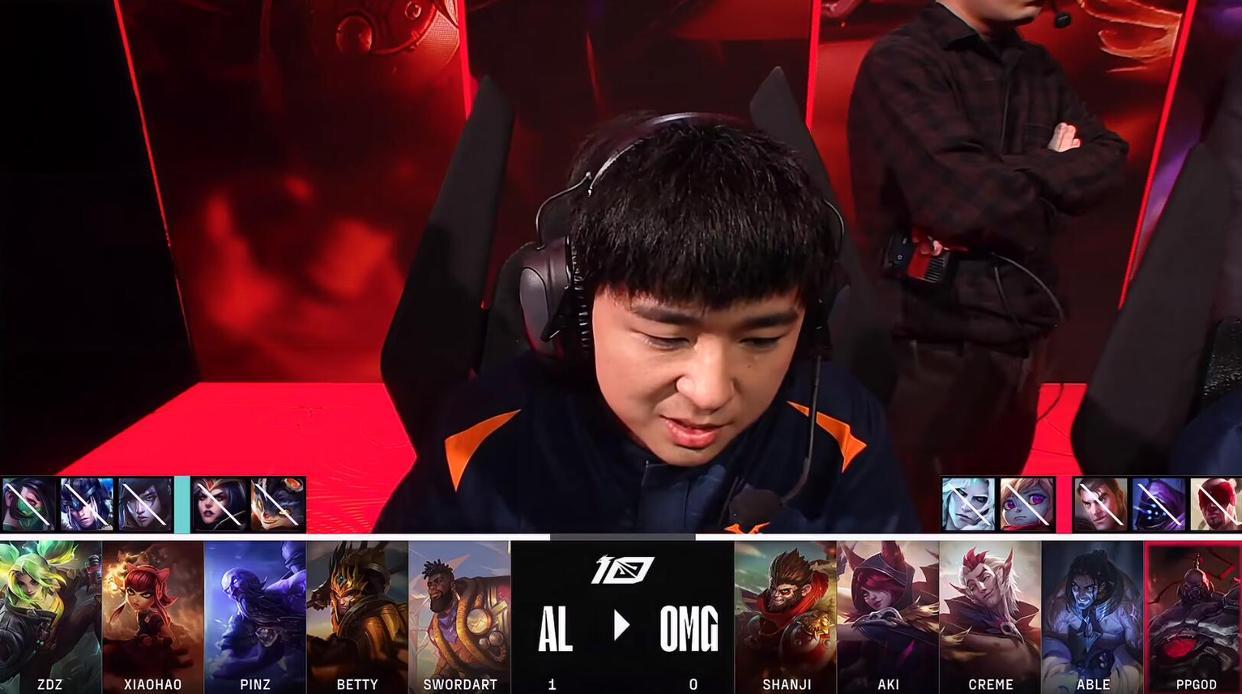 LPL春季赛：OMG虽遭1W经济大翻盘无碍让1追2力克AL拿到第7胜