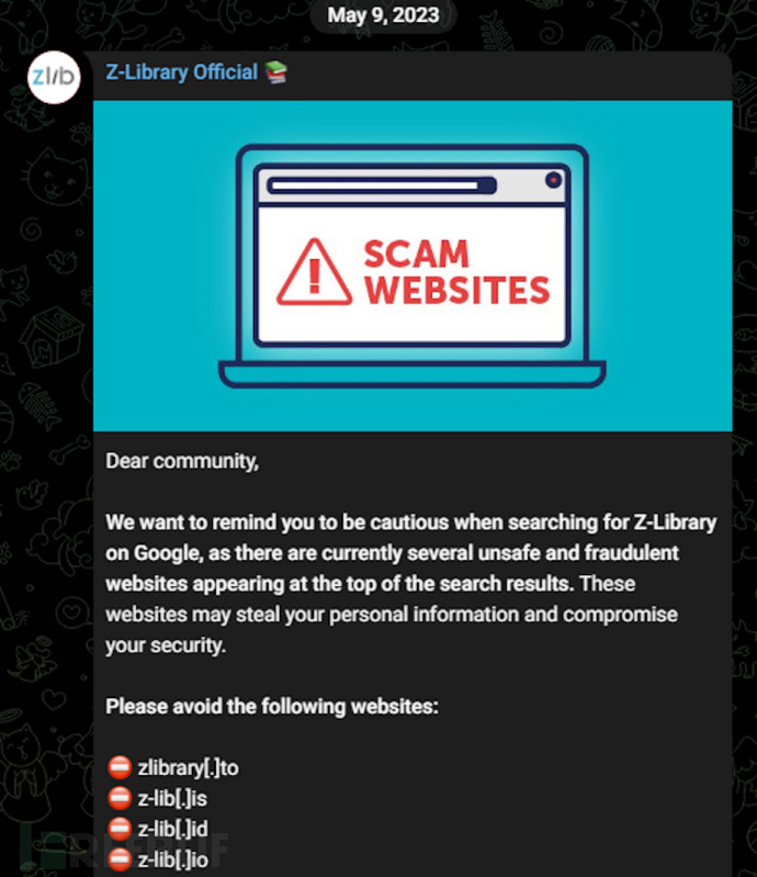 1000万用户因虚假Z-Library导致机密信息泄露_腾讯新闻