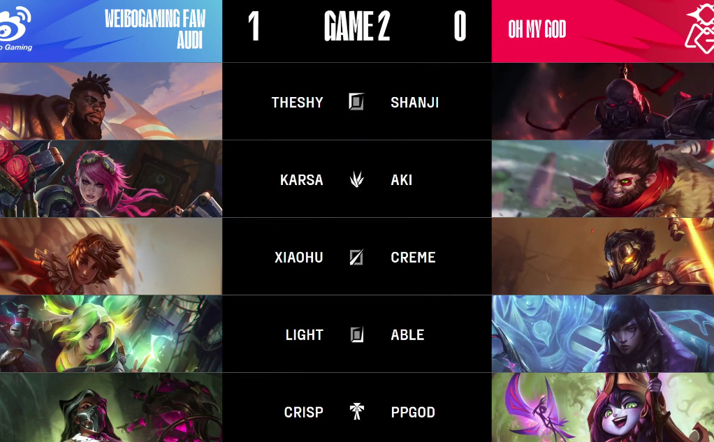 Theshy制霸赛场，WBG轻松零封OMG，小虎力挺Easyhoon