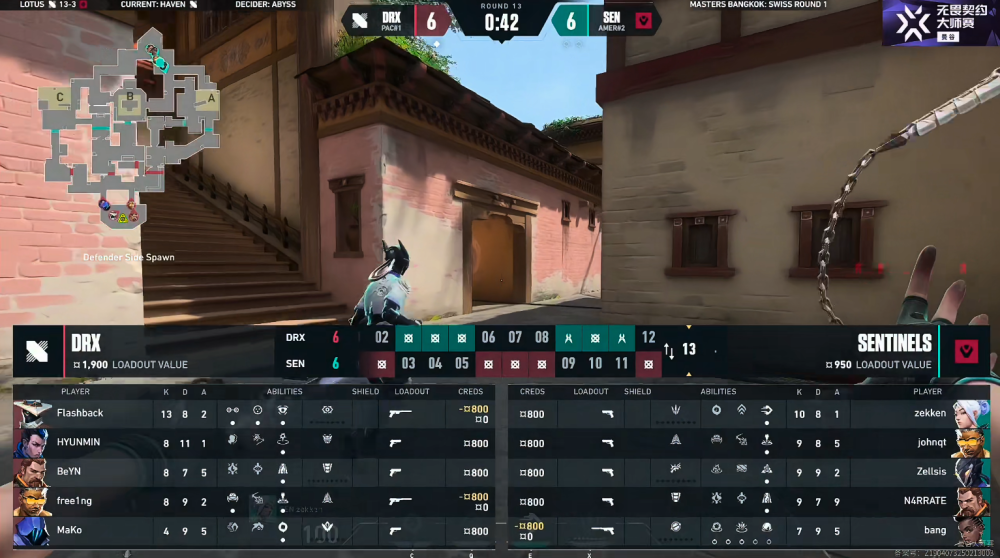 VCT：free1ng制霸手枪局打出ACE，DRX 2-0击败SEN_腾讯新闻