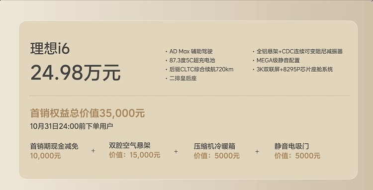 一个配置，23.98万起！理想i6，最大竞品是自家L6？_腾讯新闻