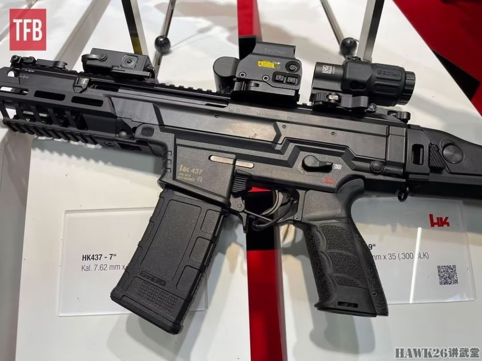 黑克勒科赫HK437步枪 口径.300BLK 瞄准执法部门微声武器需求_腾讯新闻