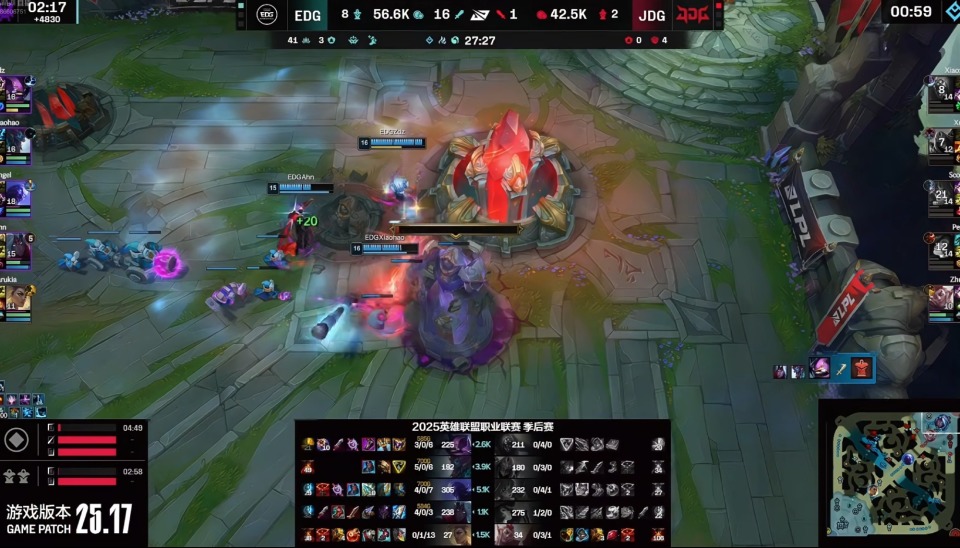 JDG3-2淘汰EDG，晋级下一轮！AD巨大差距，Peyz泽丽杀疯了_腾讯新闻