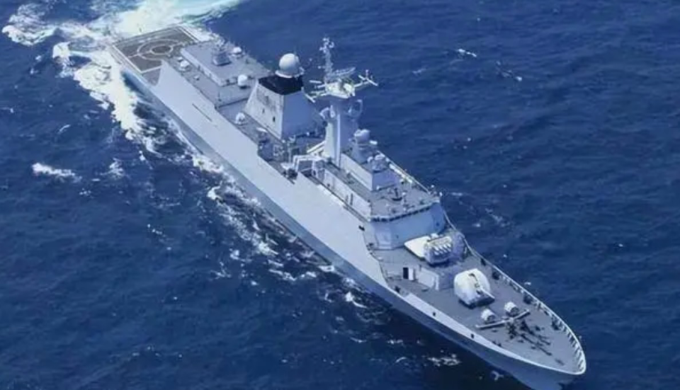 剑指台海，又一款收台利器来了，054B舰即将下水，堪称迷你版055舰_腾讯新闻