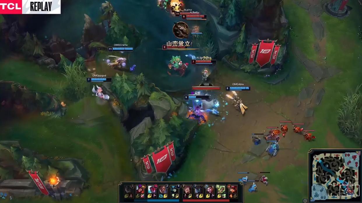 LPL春季赛：OMG虽遭1W经济大翻盘无碍让1追2力克AL拿到第7胜