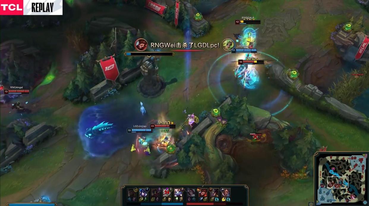 LPL春季赛：RNG横扫LGD取北伐三连胜 Gala小明各取一局MVP