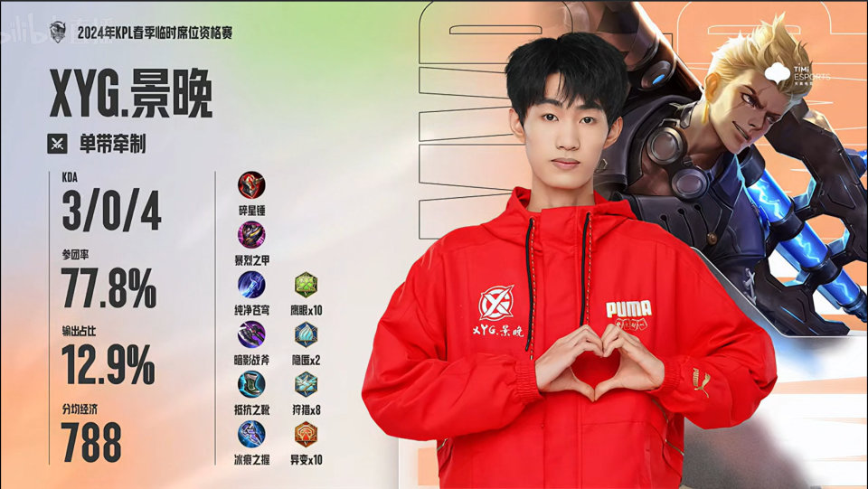 临时席位赛XYG4比3艰难拿下MTG，景晚化身不死战神，久诚KPL结束_腾讯新闻