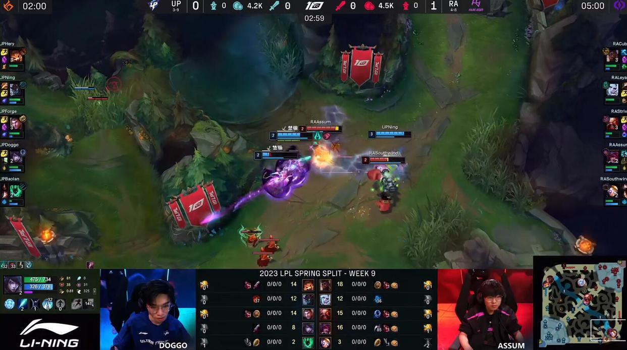 LPL春季赛：Assume霞二连MVP！RA横扫UP结束连败存一线生机