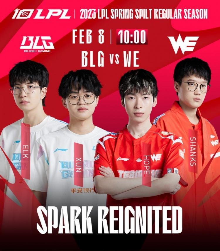 LPL春季赛：Bin压爆BiuBiu团战无功BLG苦战三局爆冷不敌WE