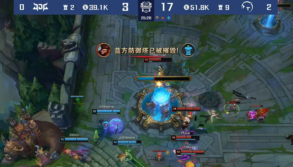 TT零封JDG！德杯半决赛对阵表出炉，EDG与RNG遇强敌