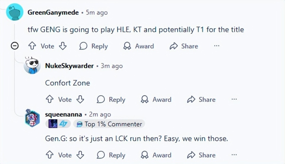 海外网友热议KT淘汰CFO：巨大的中野差距！提前恭喜GEN晋级决赛_腾讯新闻