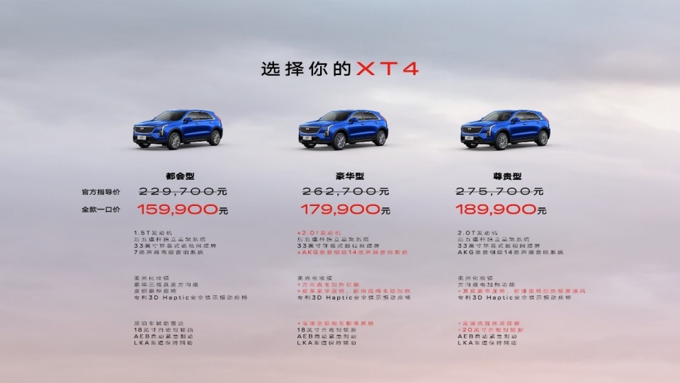 15万买豪华紧凑型SUV，凯迪拉克XT4又甩开X1和Q3_腾讯新闻