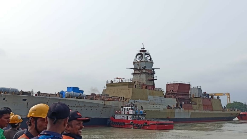 慢工出细活：下水5年后 印度海军第一艘P17A型护卫舰开始进行海试_腾讯新闻