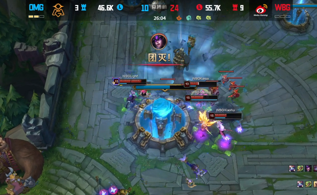 灯皇Light火力全开，WBG关键局力克OMG，Shanji赢得尊重