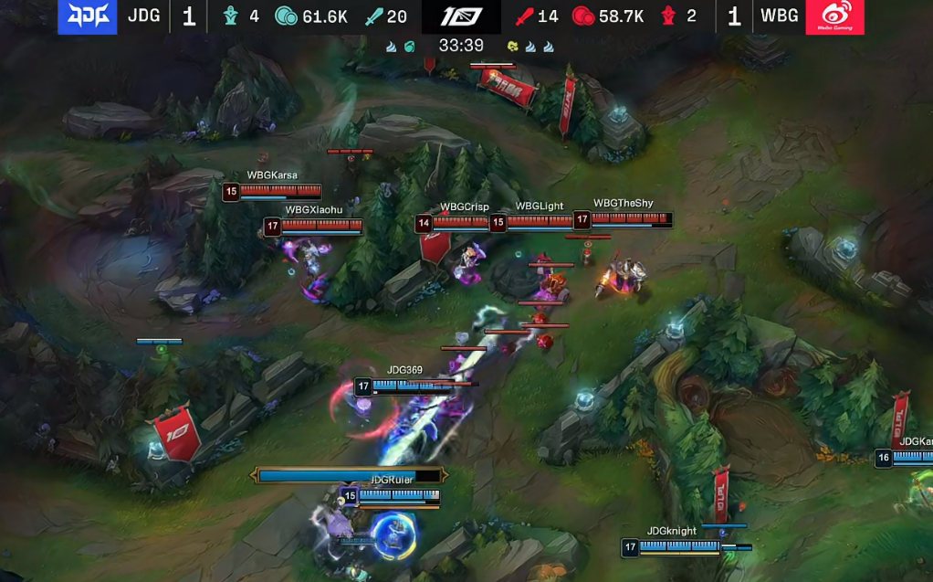 小虎力挽狂澜，WBG艰难战胜JDG，Theshy说出心里话
