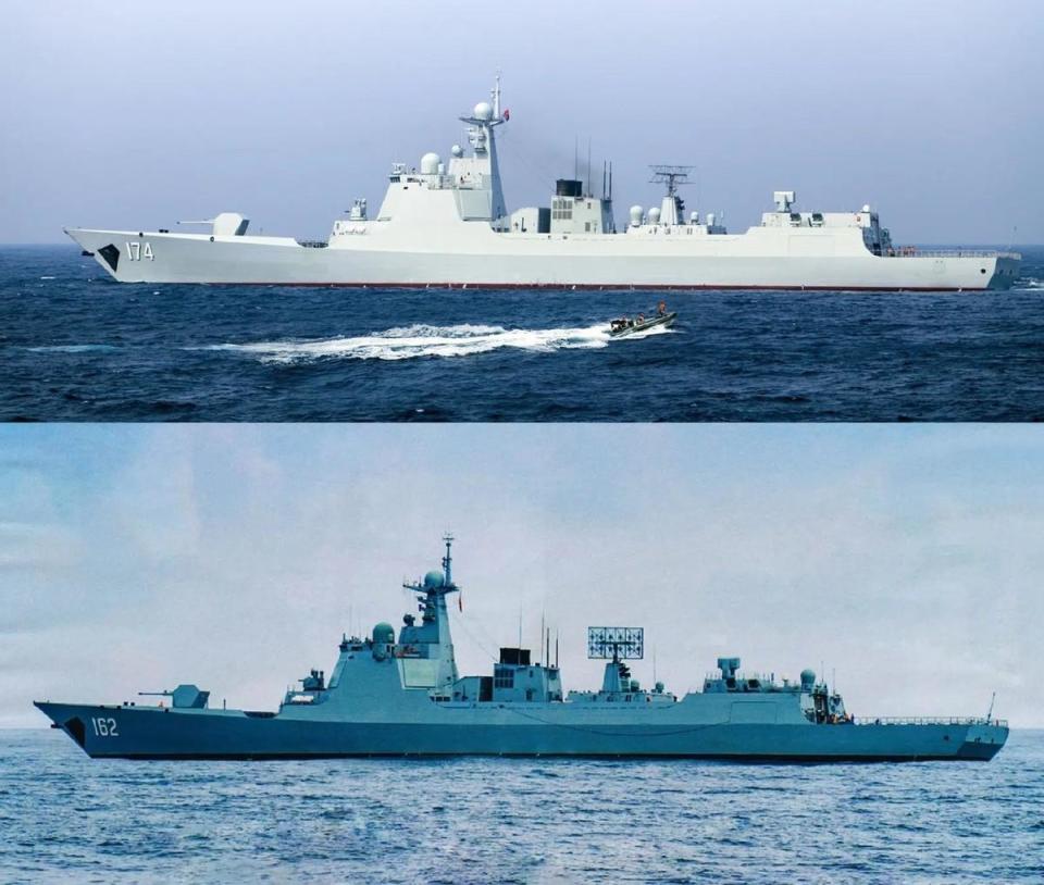 直20F直升机有多大？与直9C同框才明白，为何052D驱逐舰加长_腾讯新闻