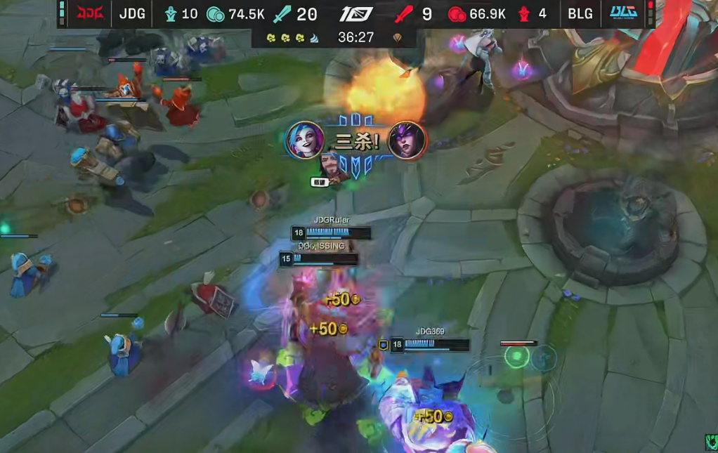 JDG力克BLG夺冠，Tabe回应粉丝，牙膏向Faker下战书