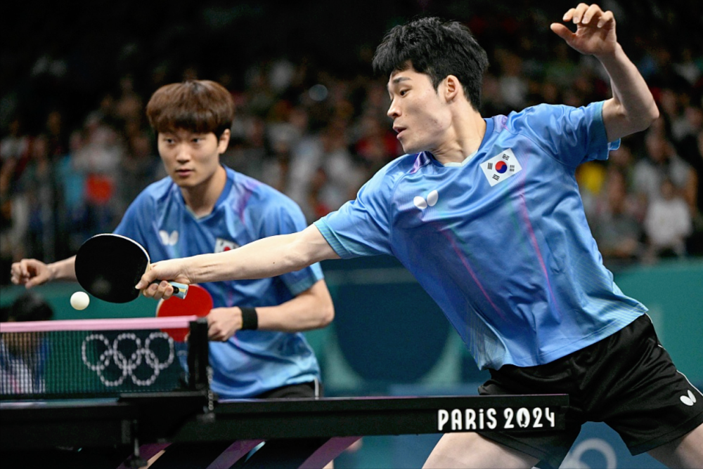 巴黎奥运：国乒男团3-0韩国晋级4强 王楚钦2分樊振东马龙建功_腾讯新闻