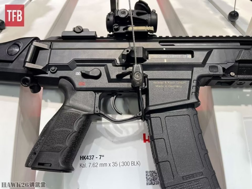 黑克勒科赫HK437步枪 口径.300BLK 瞄准执法部门微声武器需求_腾讯新闻