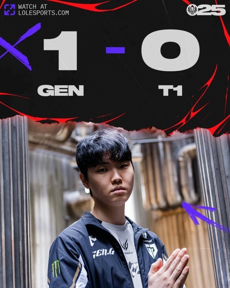 MSI快讯丨Ruler烬四杀收尾，GEN赢下T1首局_腾讯新闻