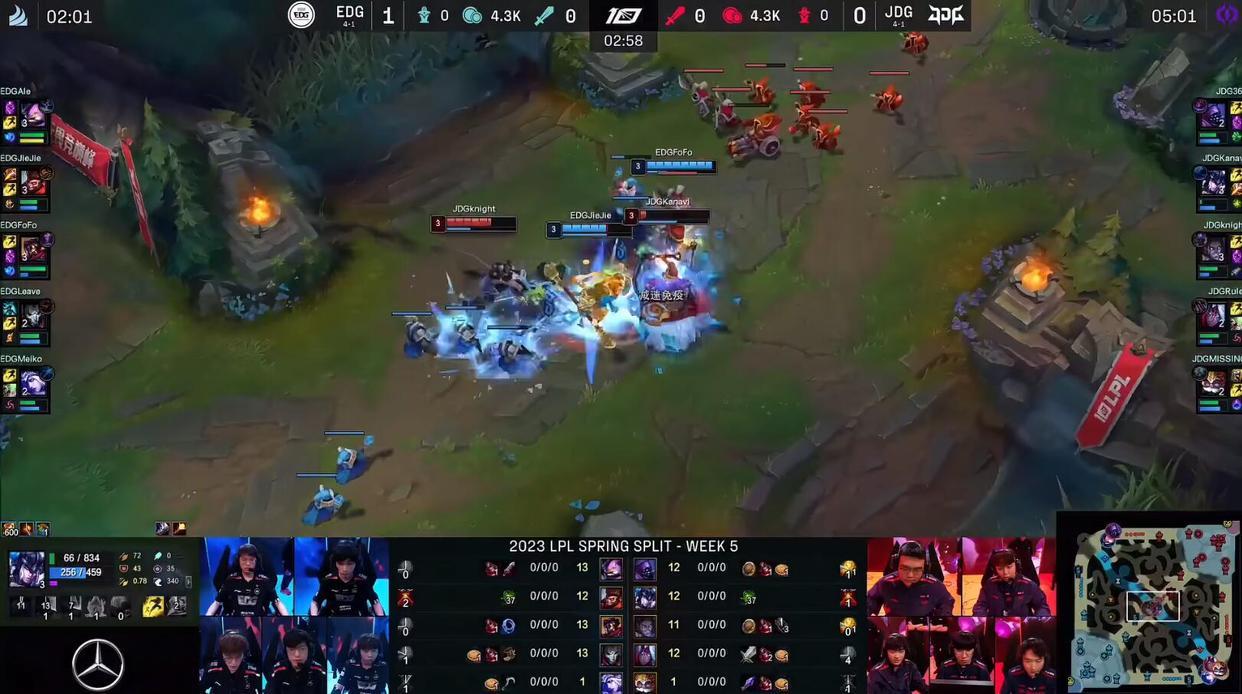 LPL春季赛：Ale正反手教学369 杰杰完美节奏 EDG横扫JDG！