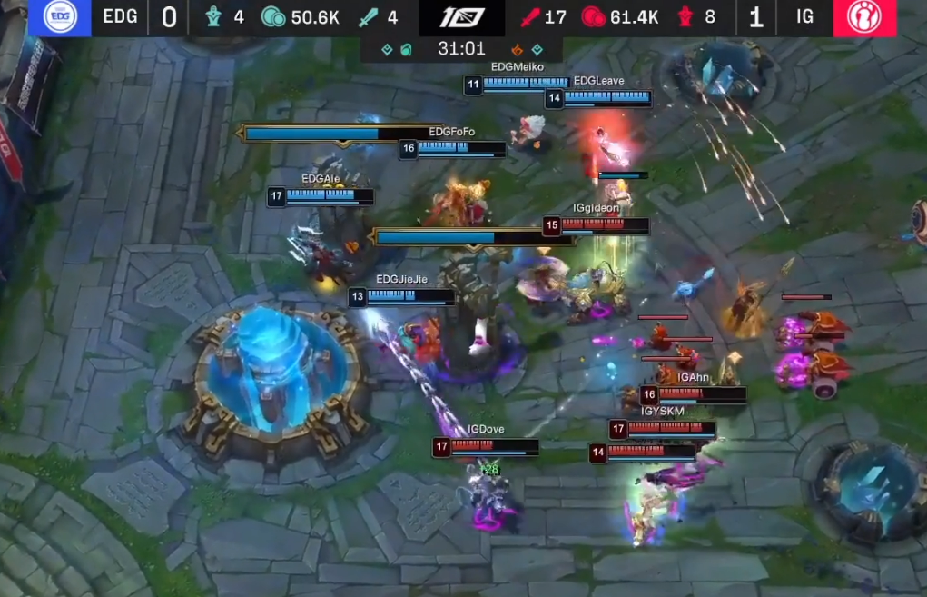 YSKM单杀阿乐！IG零封EDG斩获三连胜，Ahn的话够圈粉