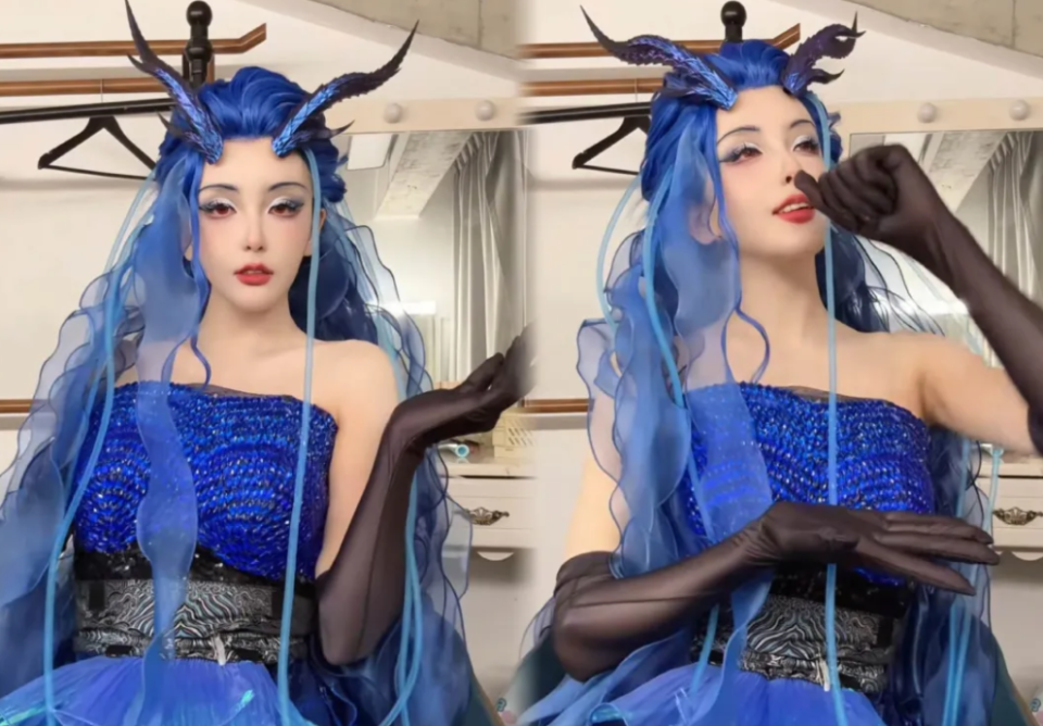 Rita cos敖润颜值高，网友却拿出风女黑照，这才是真实颜值_腾讯新闻