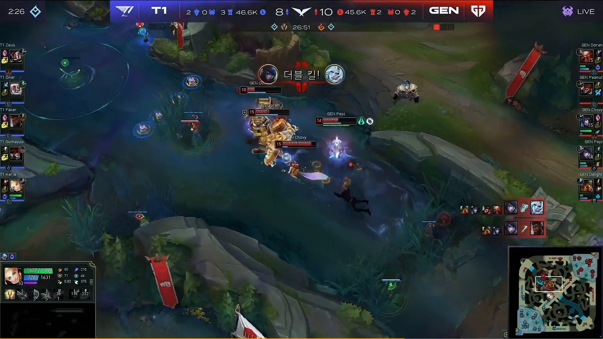 LCK又一个天才AD诞生：17岁Peyz出道即冠军，T1惨遭双败赛制裁