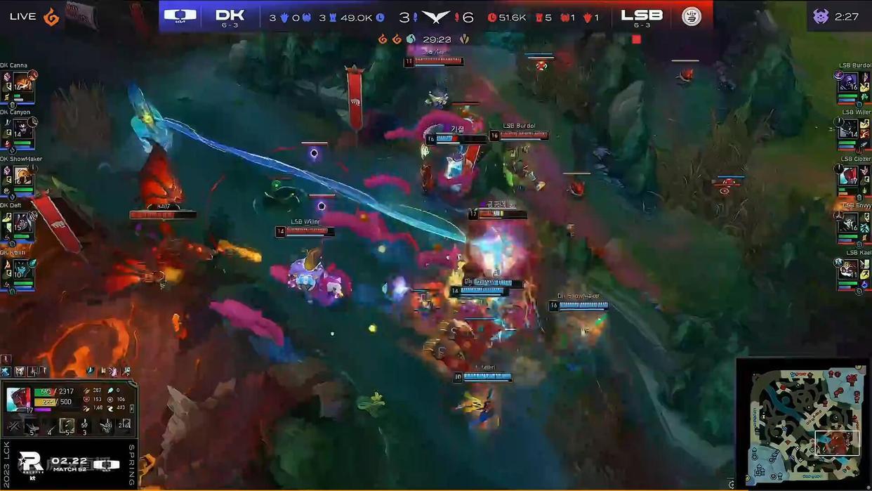 LCK春季赛：Deft出道10周年惨遭里程悲！LSB刮起沙尘暴横扫DK