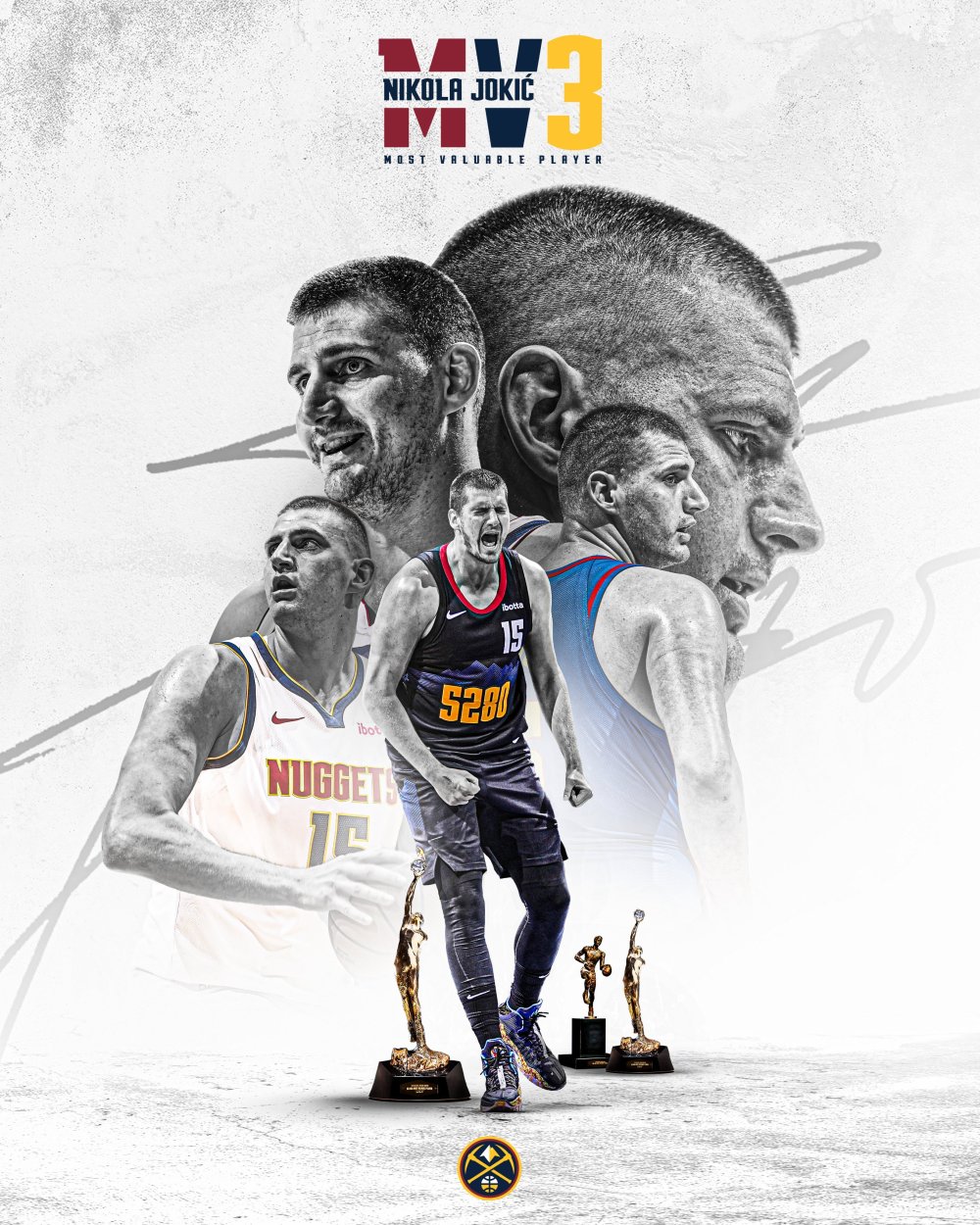 NBA官宣约基奇当选MVP：四年三夺大奖 比肩詹皇乔丹刷爆纪录_腾讯新闻