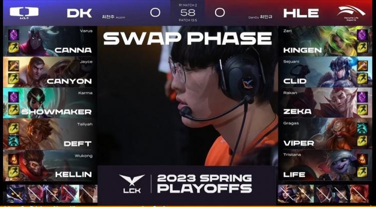 LCK春季后赛：Zeka梦回S赛永恩亚索接连暴打许秀 HLE3比1DK