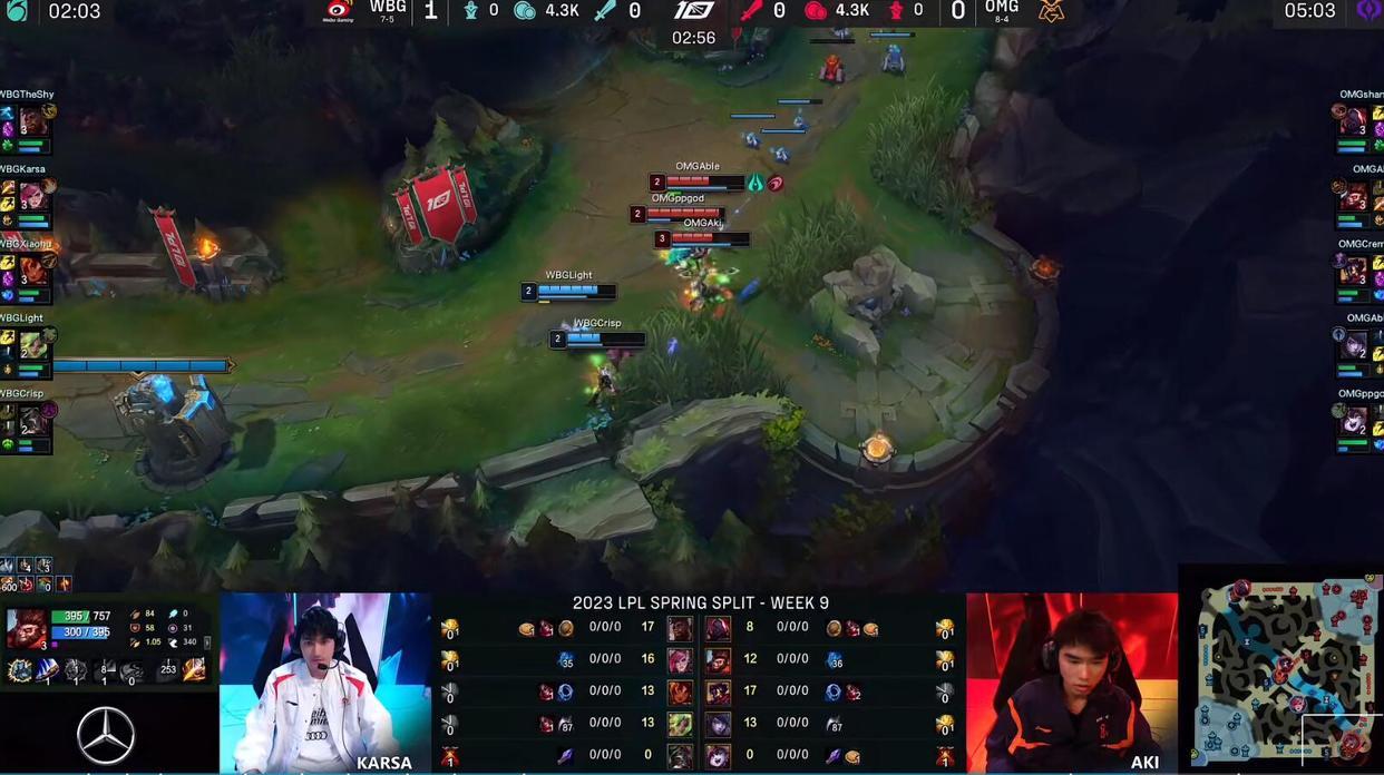 LPL春季赛：灯皇五杀泽丽单局16杀追平纪录！WBG横扫OMG！