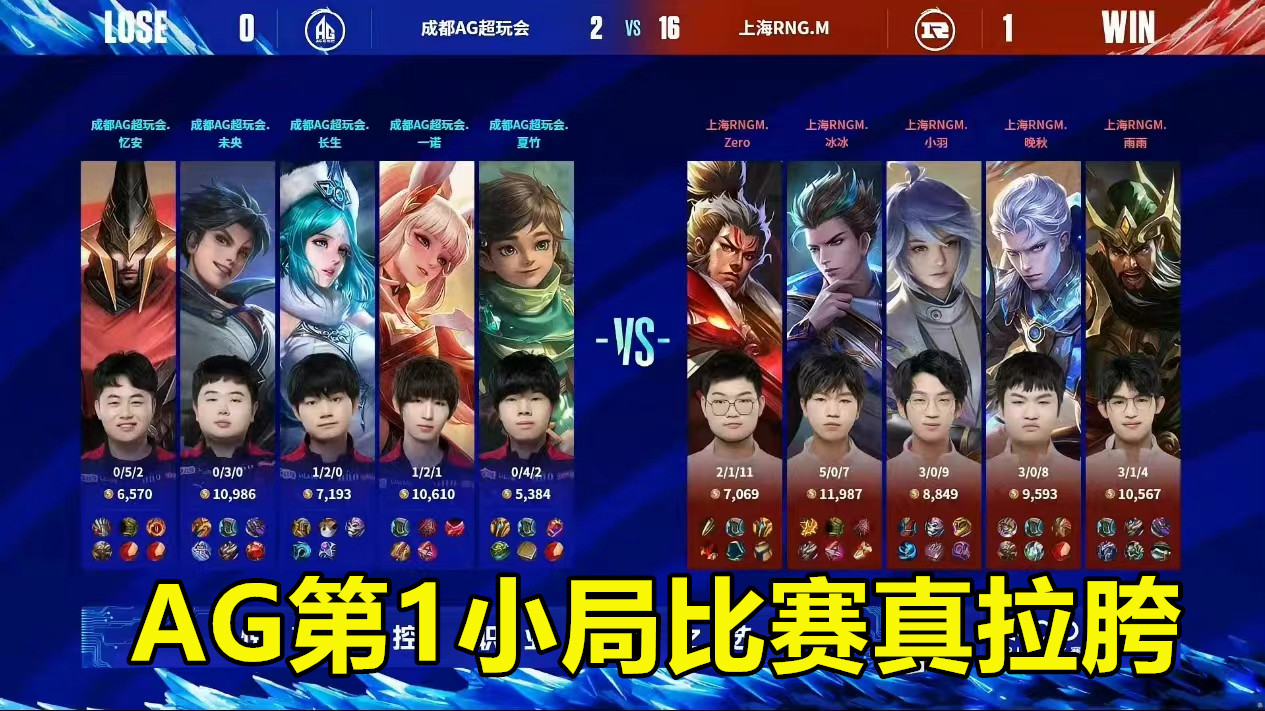 AG险胜RNGM，李九赛中破大防：AG好像在不断刷新所有人的认知下限