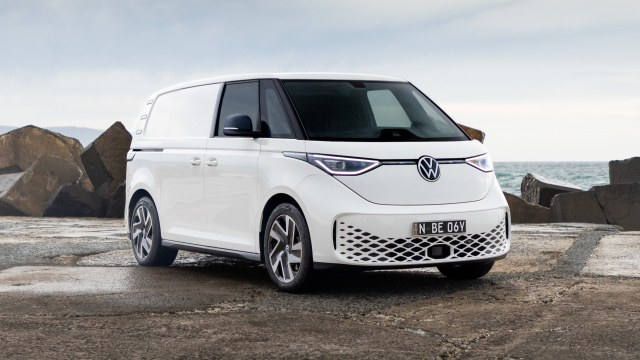 致敬经典T1车型的大众ID. Buzz：外观圆润可爱，综合续航423km_腾讯新闻