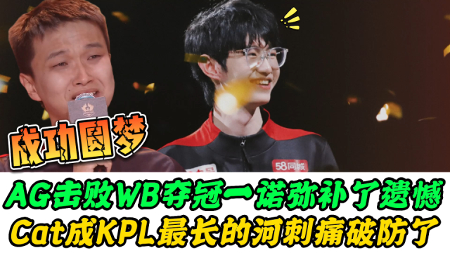 AG夺冠，一诺弥补遗憾，Cat成KPL最长的河，狼队FLY的发文引泪目_腾讯新闻
