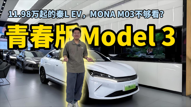 青春版Model 3上线！11.98万起的秦L EV，MONA M03不够看？_腾讯新闻