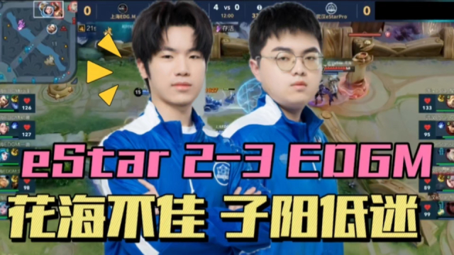 eStar2-3EDGM，享受了招人哥巅峰期，花海状态不佳，子阳抽象张飞_腾讯新闻